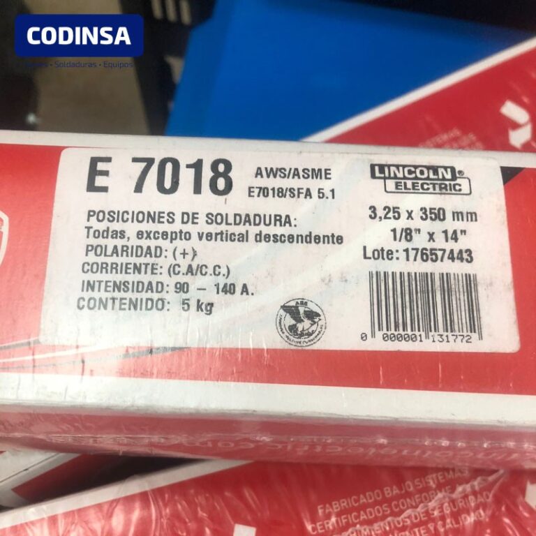 Electrodo Lincoln 7018 1/8 - Codinsa